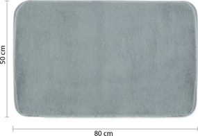 Gedy Gedy, FUZZY koupelnová předložka, 50x80cm, 100% polyester, protiskluz, azzuro, 96FY508062