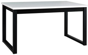 Jídelní stůl Paco 3 Zvolte barvu horní desky: Bílý (borovice andersen), Zvolte barvu nožek: Černá