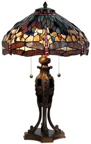 Stolní lampa Tiffany DRAGONFLY Clayre &amp; Eef 5LL-5296