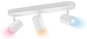 Wiz colors 8719514551916 led stropní bodové svítidlo imageo 3x5w | gu10 | 1050lm | 2200-6500k | rgb - stmívatelné, bílá