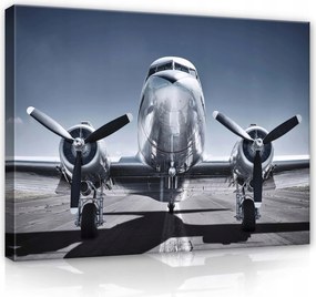Obraz 80x60 Douglas DC-3 letadlo letectví nebe kov retro klasika
