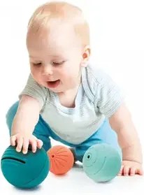 Ludi Míčky silikonové Ball in Ball / od 6 měsíců
