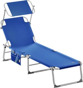 Skládací zahradní lehátko Beil modré