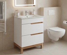 Comodo Koupelnová skříňka s keramickým umyvadlem Spok 60-2Z