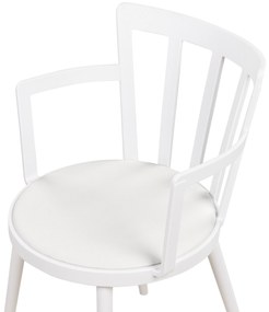 Sada 4 jídelních židlí bílé MORILL Beliani