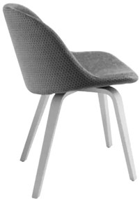 MIDJ - Židle SONNY s dřevěnou podnoží II.