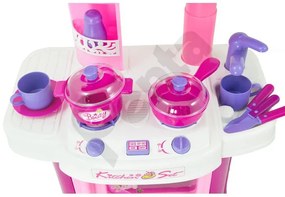 G21 dětská kuchyňka s příslušenstvím růžová