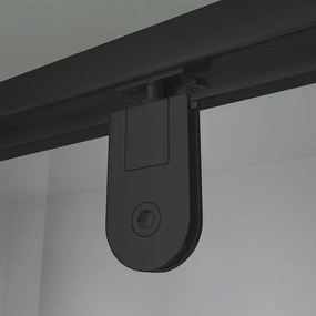 BPS-koupelny Čtvercový sprchový kout HYD-OK04B-BL 80x80 černá/transparent - bez vaničky