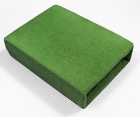 Polášek Froté prostěradlo na vysokou matraci (až 30cm), 90x200cm, na jednolůžko, tmavě zelené