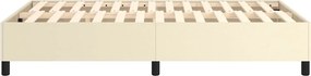 Rám postele s boxspringem krémový 120x200 cm umělá kůže 3121037