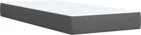 Box spring postel s matrací tmavě šedá 80 x 200 cm textil 3290316
