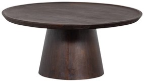Konferenční stolek godo ø 90 cm hnědý MUZZA