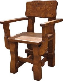 Casarredo - Komfort nábytek Zahradní židle OM-098 s opěradly, masiv, výběr barev | barva: olše-moření-ořech