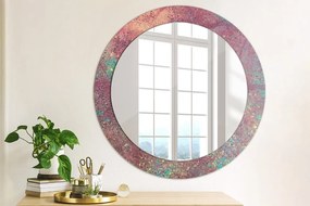 Kulaté dekorativní zrcadlo Festival barev fi 70 cm