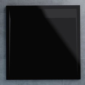 SanSwiss Ila Sprchová vanička čtvercová 80×80 cm černá Barva krytu  sifonu: Černá WIQ 080 06 154