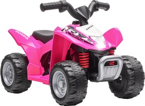 AIYAPLAY Elektrický čtyřkolka pro děti ve věku 18-36 měsíců s licencí HONDA, 6V bateriový vůz s LED světlomety, klaksonem, rychlostí 2,8 km/h, rozměry