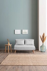 Hanah Home Rozkládací dvoumístná pohovka FOLDE šedá 120 cm