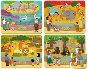 Vilac Dřevěné puzzle Zoo / od 2 let