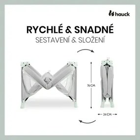 Hauck Cestovní postýlka Dream N Play Plus Dusty Mint