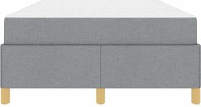 Rám postele Světle šedá 120 x 200 cm textil 3398927