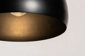 Závěsné černé designové svítidlo nad stůl Snap Light Monaco Black and Black