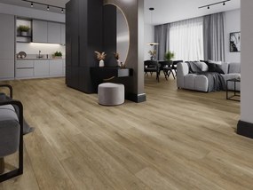 Mexen Clermont vinylové panely 1240 x 182 mm SPC 6,5 mm, podložka IXPE 1,5 mm, 4 V-drážka, Dub - F1053-1240-182-505-4V1-01