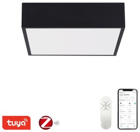 Immax NEO CANTO SLIM Smart stropní svítidlo 28x28cm 22W 1610lm černé Zigbee 3.0