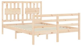 Rám postele s čelem Small Double masivní dřevo,  3194281