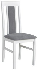 Jídelní židle Ganda 2 Zvolte dřevo: Bílá, Zvolte látku: látka 10b