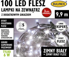 Lampičky Bulinex 100led bílé studené 9,90 m