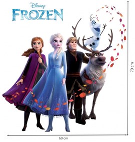 Samolepka na zeď "Frozen 2" 60x70cm