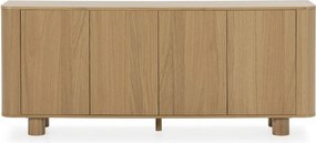Komoda v dekoru dubu v přírodní barvě 180x75x40 cm Padoc – MOME