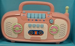 Teddies Rádio dětské plast na baterie se zvukem se světlem