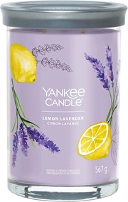 Yankee Candle vonná svíčka Signature Tumbler ve skle velká Lemon Lavender 567 g