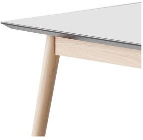 Rozkládací jídelní stůl s bílou deskou v bílo-přírodní barvě 90x165 cm Meza – Hammel Furniture