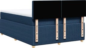 Box spring postel s matrací modrá 160x200 cm textil 3287527