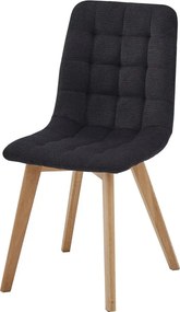 Jídelní židle CT-291 BK2, látka, černá (44 x 52) cm béžová