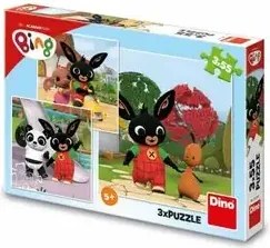 DINO Bing si hraje / 3 x 55 dílků  / od: 5 let