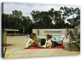 Gario Obraz na plátně Odpočinek u bazénu - Jose Luis Guerrero Rozměry: 60 x 40 cm