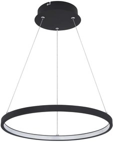 Globo 67192-19b led závěsné stropní svítidlo ralph 1x19w | 900lm | 3000k - černá, opál