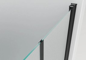 BETA LINE Black 160 Grape Sprchové dveře dvoukřídlé s pevnou stěnou v rovině (110+50)