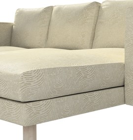 Potah na pohovku IKEA Norsborg 3-místná se šezlongem barva béžová látka lesklé, pletený vzor, vzorované