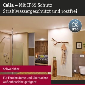 P 98199 LED vestavné svítidlo Calla 10ks sada IP65 kruhové 90mm 30° 10x5W 230V CCT matný chrom - PAULMANN