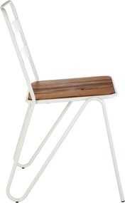 Bílá/v přírodní barvě jídelní židle z jilmového dřeva District – Premier Housewares