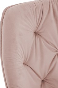 Sada 4 ks židle Tanna samet – růžová