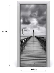 Fototapeta samolepící na dveře mořský maják 85x205 cm