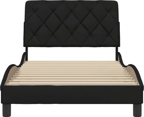 Rám postele bez matrace černý 100 x 200 cm textil 3310582