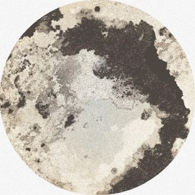 Kusový koberec Moon grafit Kruh 133 cm průměr