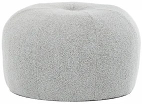 Taburet šedý bouclé látka AK-307 GREY2