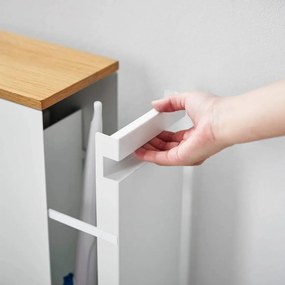 Bílý kovový koupelnový regál 14x55 cm Tower – YAMAZAKI